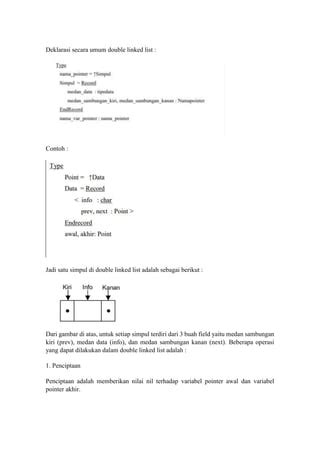 MAKALAH DOUBLE LINKED LIST BAHASA C Docx
