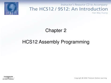 Ppt Chapter 2 Hcs12 Assembly Programming Powerpoint Presentation Free Download Id 5254727