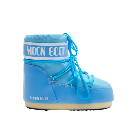 W 문부츠 아이콘 로우 나일론 부츠 알래스카 블루 Moon Boot Kream