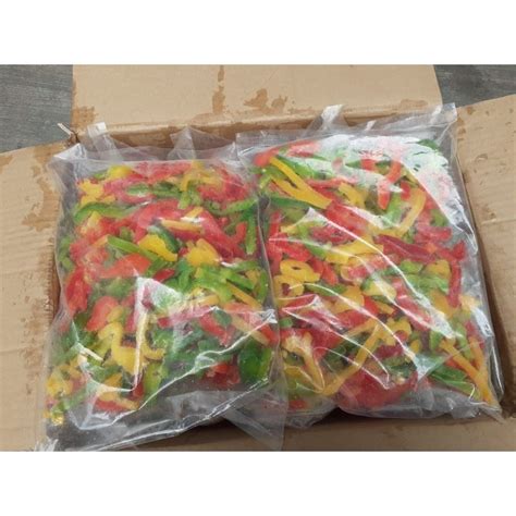 Jual Frozen Mixed Mix Pepper Paprika Slice Iris Beku 1 Kg Shopee