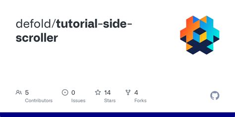 GitHub Defold Tutorial Side Scroller