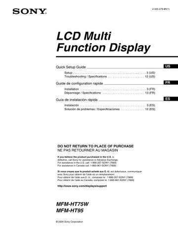 Sony Mfm Ht75w Mfm Ht95 Quick Setup Guide Manualzz