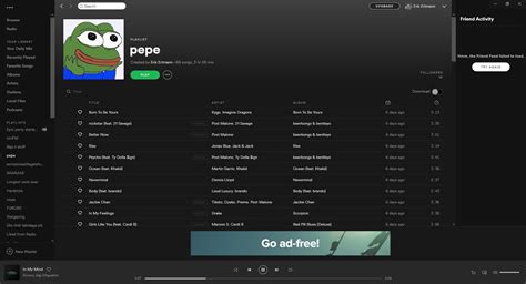 Friend Activity Spotify App Yellowxxx
