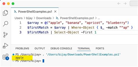 Find First Match In Array And Return Value In Powershell