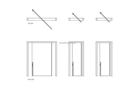 Pivot Door Detail Drawing