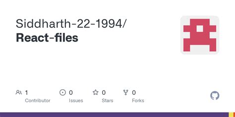 Github Siddharth 22 1994react Files