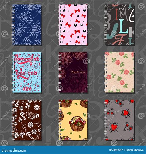 Notebook Design Wallpaper Pattern Abstract Pattern Stock Vector