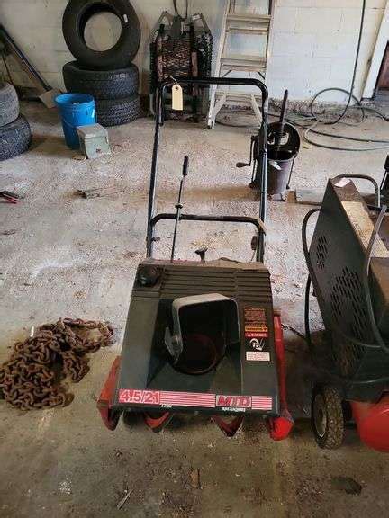 Yard Machine Snow Blower Baer Auctioneers Realty Llc