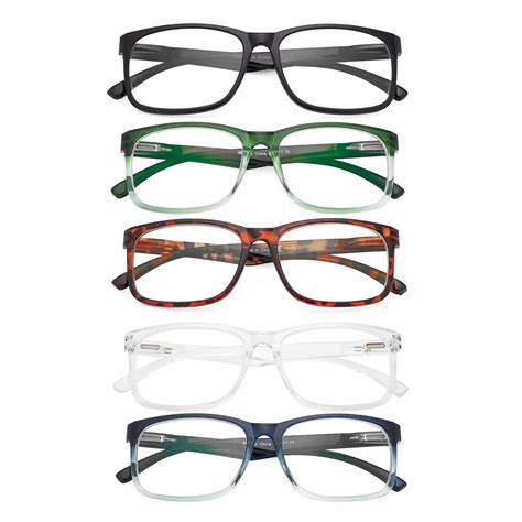Reading Glasses Modern Style Readers 5 Pack Women Men