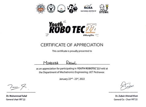 engr muneeba rasool on linkedin youthrobotec mechatronics robotics