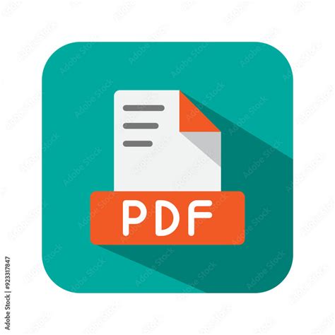 Pdf Document Text Flat Icons Symbol Document Files Archive Extension