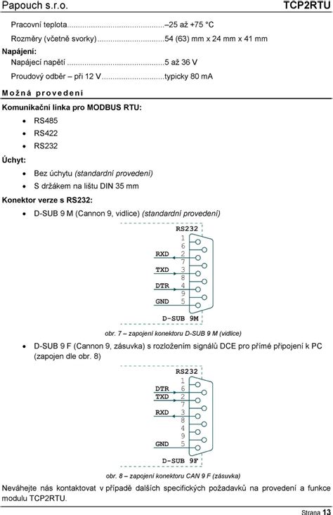 TCP RTU Transparentní převodník protokolu MODBUS TCP Master na MODBUS RTU Slave Tři varianty