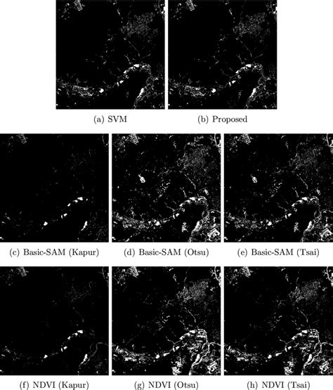Spot 5 Case Cd Masks Obtained For The Unsupervised Detection Methods