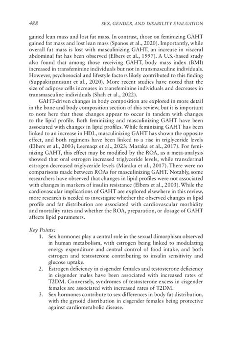 Appendix C Commissioned Paper Physiological Sex Differences And The Effect Of Gender Affirming