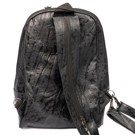 Black Unisex Convertible Crossbody Cum Backpack ARNATE