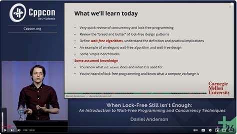 Cppcon 2024 Introduction To Wait Free Algorithms In C Programming Daniel Anderson