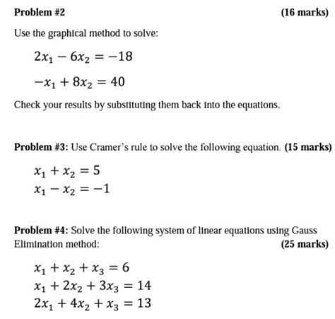 Solved Use The Graphical Method To Solve
