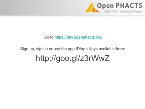 How To Use The Open Phacts Api Ppt