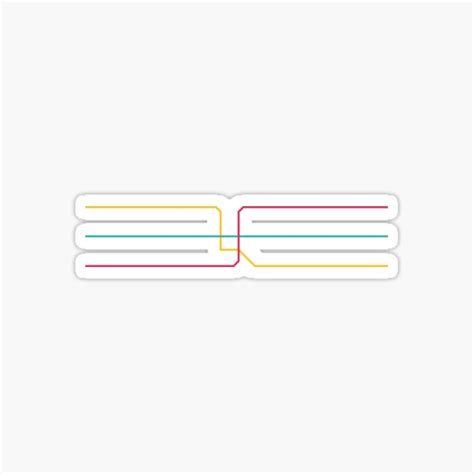 Daegu Metro Map Sticker For Sale By In Transit Redbubble