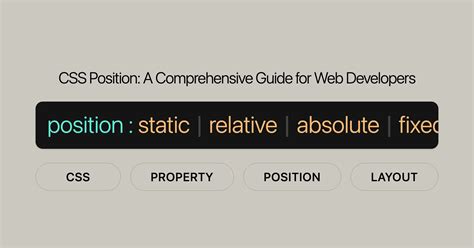 css position a comprehensive guide for web developers