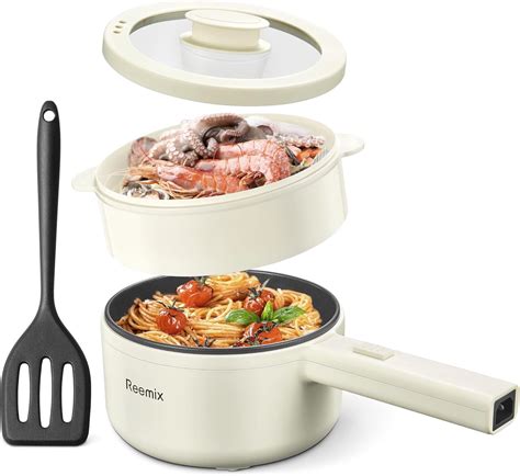 Reemix 16l Electric Hot Pot With Steamer Non Stick Pan 850w