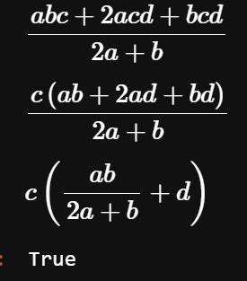 Python Sympy Having Trouble Simplifying Fractions Which Are Easily