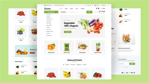 grocery store website design using html css and javascript project