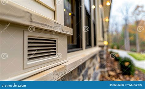 Modern House Ventilation System Close Up Generative Ai Stock