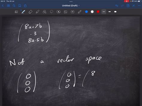 SOLVED Let W Be The Set Of All Vectors Of The Form Shown On The Right Where A And B Represent