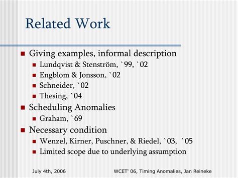 Ppt A Definition And Classification Of Timing Anomalies Powerpoint Presentation Id 6817706