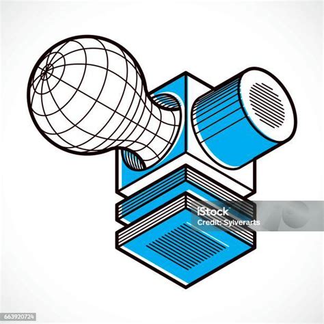 추상적인 벡터 기하학적 형태 3d 다각형 모양입니다 0명에 대한 스톡 벡터 아트 및 기타 이미지 0명 3차원 형태 건설 산업 Istock