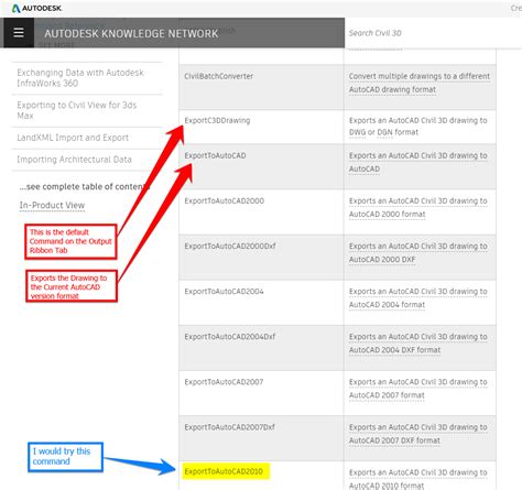 file conversion acad civil 3d to acad 2d 2010 version autodesk community