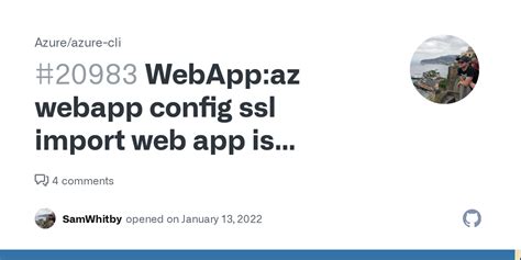 Webappaz Webapp Config Ssl Import Web App Is Required Parameter