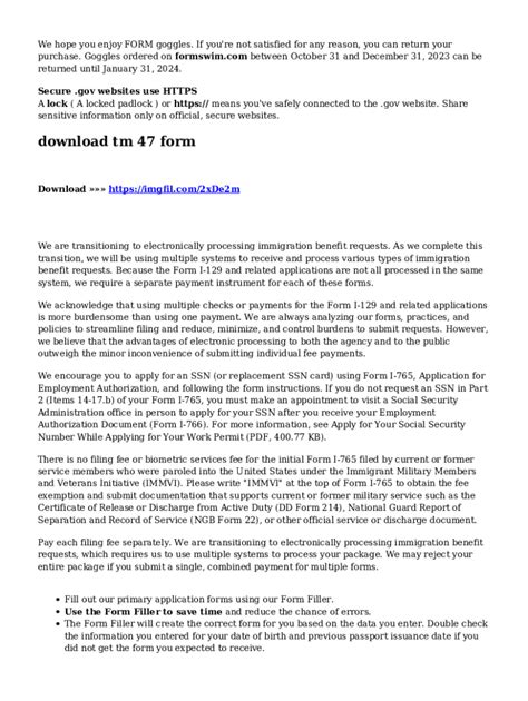 Fillable Online Download Tm 47 Form Fax Email Print Pdffiller