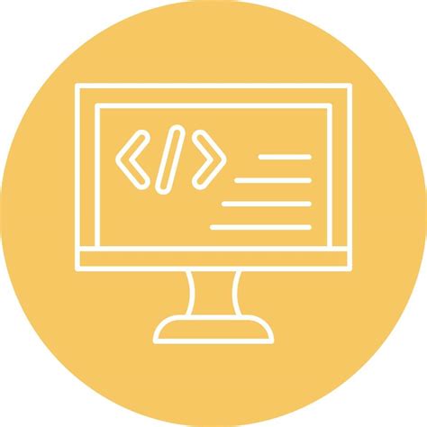 Coding Line Circle Icon Design 45955848 Vector Art At Vecteezy