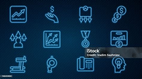 램프 전구 핵심 성과 지표 체중 감소 재정 성장 증가 프론트 엔드 개발 메달 및 손 들고 동전 돈 아이콘을 가진 라인 인간을 설정합니다 벡터 3위에 대한 스톡 벡터 아트 및