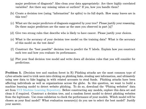 Solved Problem 1 Consider A Binary Classification Problem