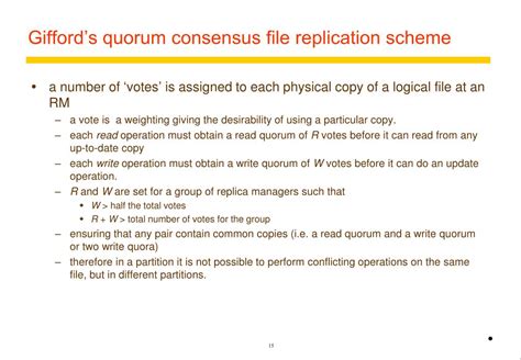 ppt distributed systems ii replication quorum consensus powerpoint