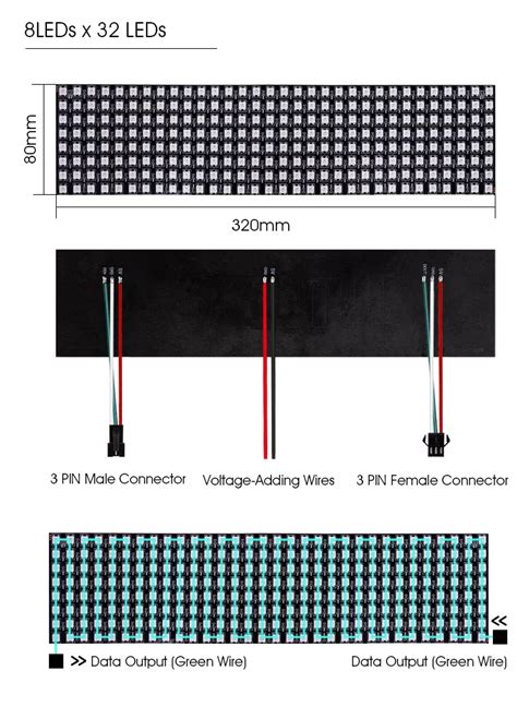 Customized Color Matrix Board Ws B LED Display Screen