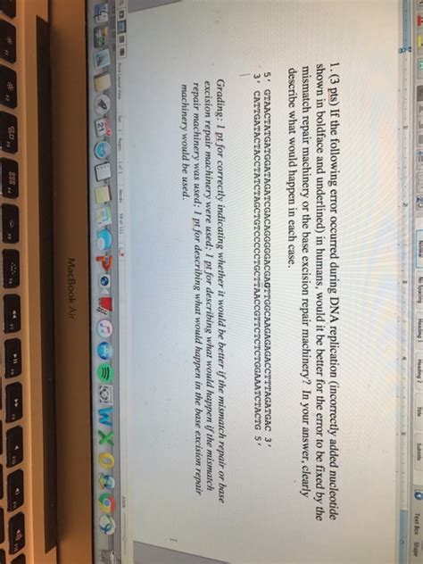 Solved If The Following Error Occurred During DNA Chegg