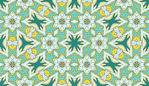 Seamless Circular Vector Pattern Background Wallpaper Textile Floral Background Image And