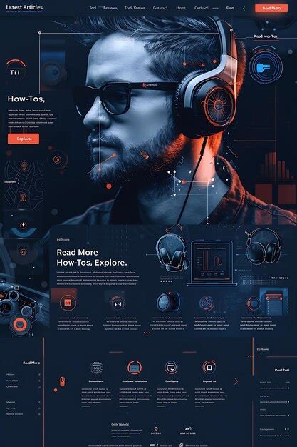 Dynamic Layout With Responsive Elements Modern Website Layou Autumn