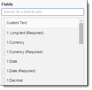 Adding Fields And Text