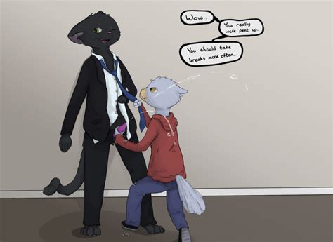 Rule 34 Ambiguous Gender Avian Bird Clothing Cum Cumshot Dialogue Ejaculation English Text