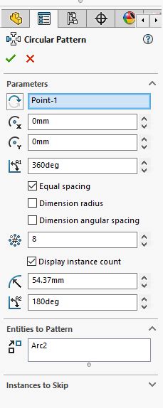 Circular Sketch Pattern Cad Tips