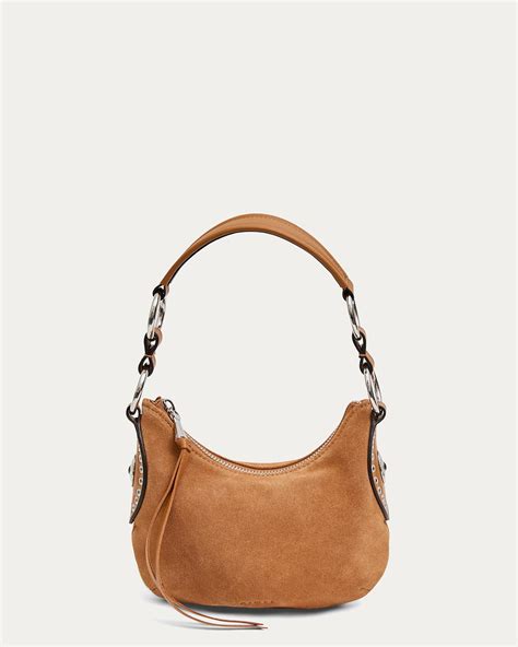Latte Roma Mini Crossbody Designer Leather Handbag For Women Aimee By