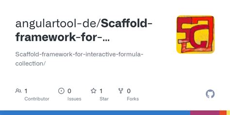 github angulartool de scaffold framework for interactive formula