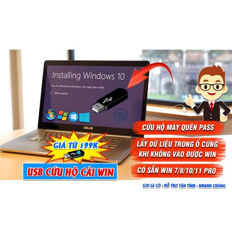 Usb Cứu Hộ Cài Win Đa Năng Cho Pc And Laptop Tay Ho