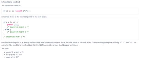 Solved Conditional Construct The Conditional Construct If Chegg