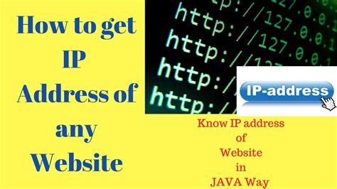 How To Get Any Website Ip Address In Java Youtube